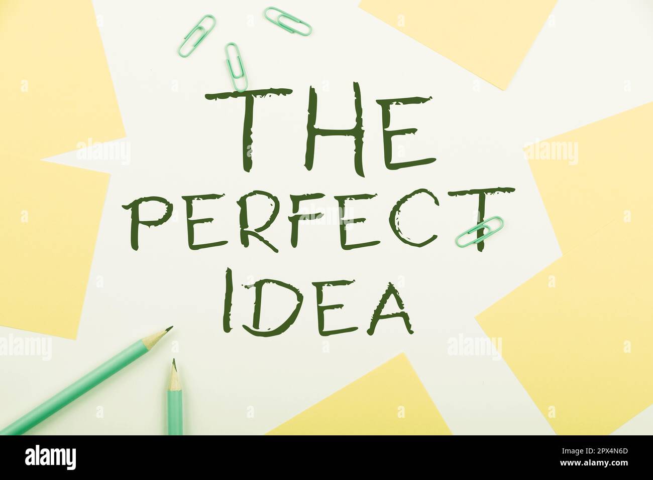 Conceptual caption The Perfect Idea, Business overview Exceptional ...