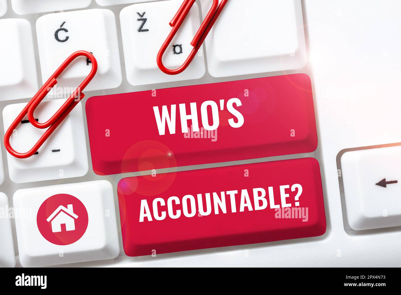 Inspiration showing sign Who's Accountable, Business overview ...