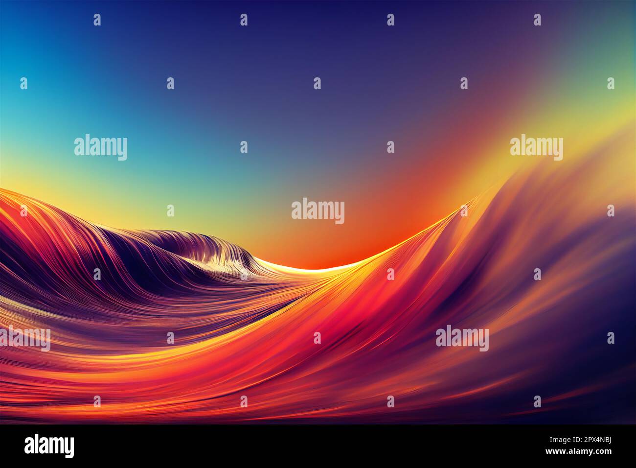 3D abstract colorful wave design background. Illustration Stock Photo ...