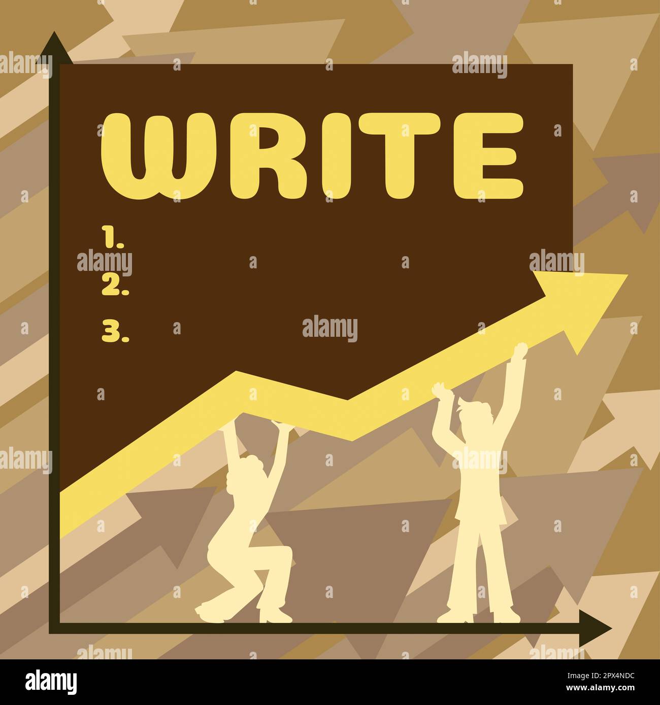 Hand writing sign Write, Business idea mark letters words or symbols on ...