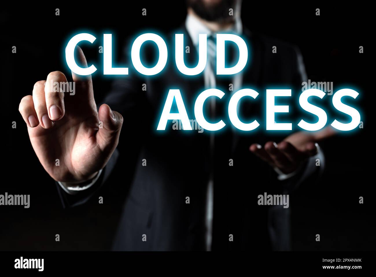 Text showing inspiration Cloud Access, Business showcase Software tool ...