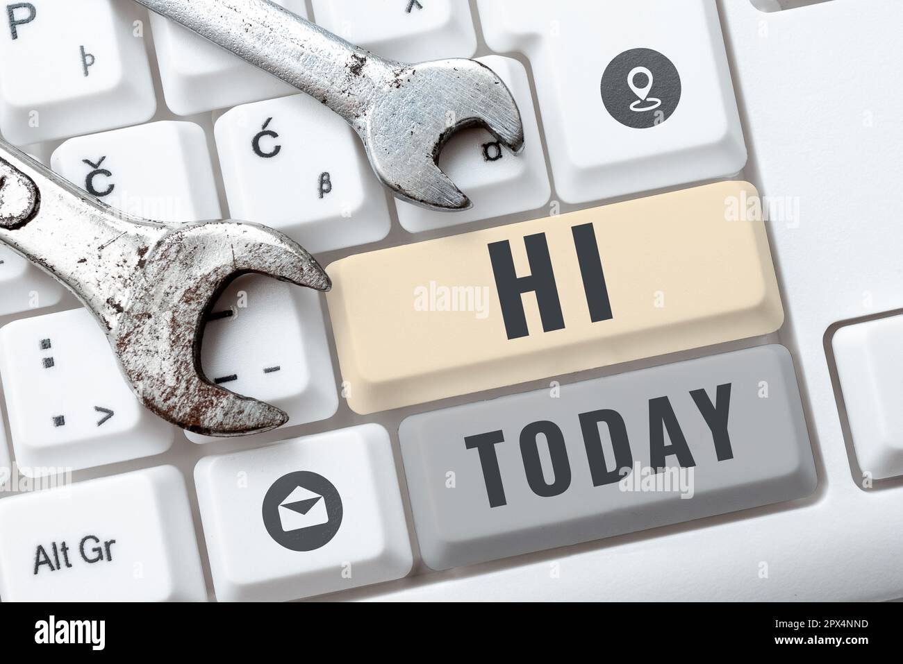 Inspiration showing sign Hi, Internet Concept used as a greeting or to ...