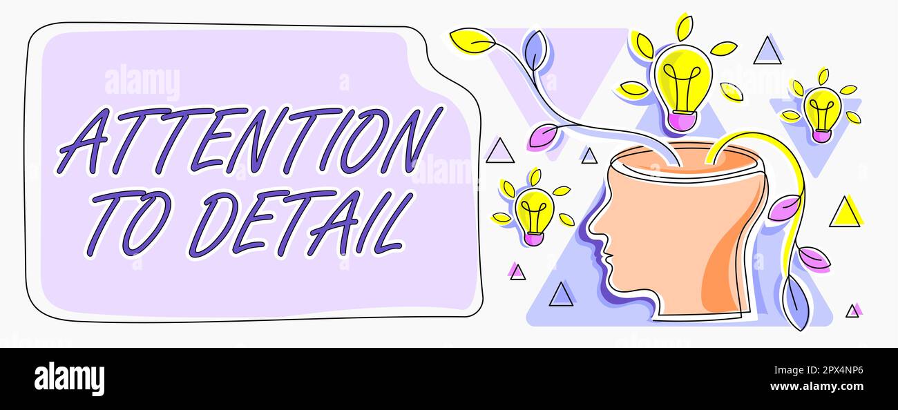 Writing displaying text Attention to Detail, Word for Achieve ... Writing displaying text Attention to Detail, Word for Achieve ...