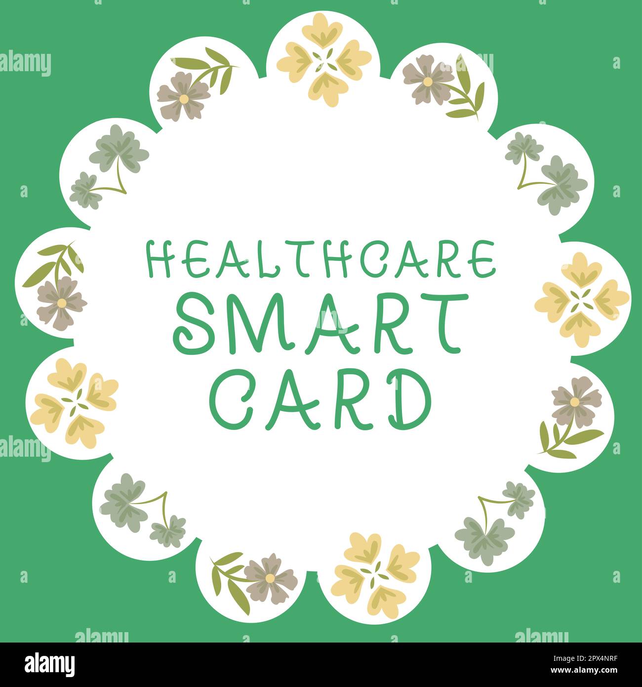 Conceptual caption Healthcare Smart Card, Internet Concept A card that ...