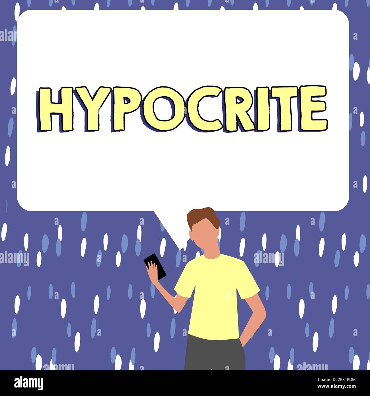 Text sign showing Hypocrite, Conceptual photo Medical condition in ...