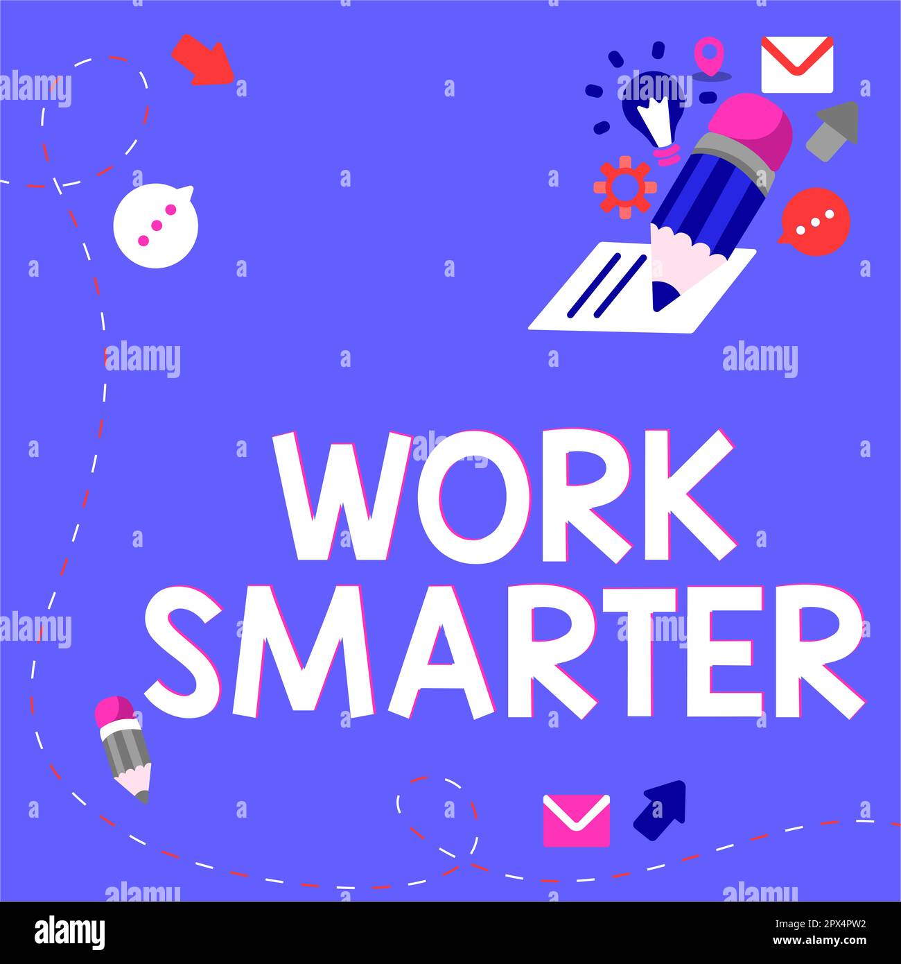 Inspiration showing sign Work Smarter, Business overview Efficiency Be ...