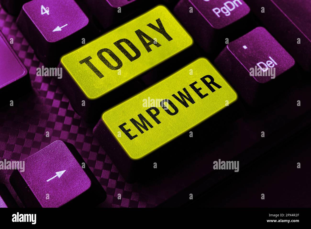 Text caption presenting Empower, Word for to give power or authority to ...