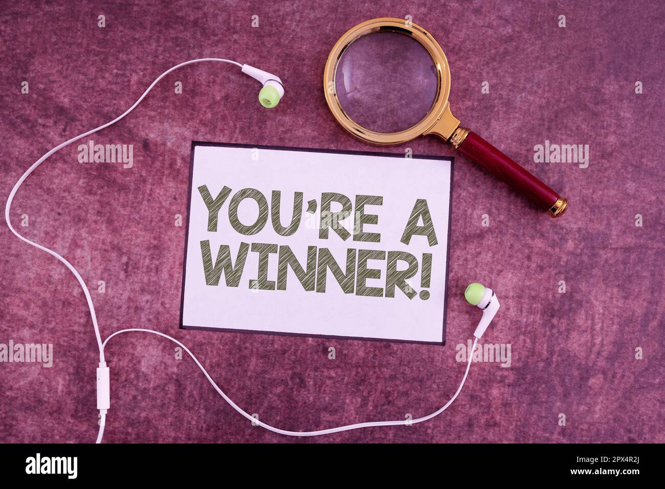 Text sign showing You'Re a Winner , Word for Winning as 1st place or ...