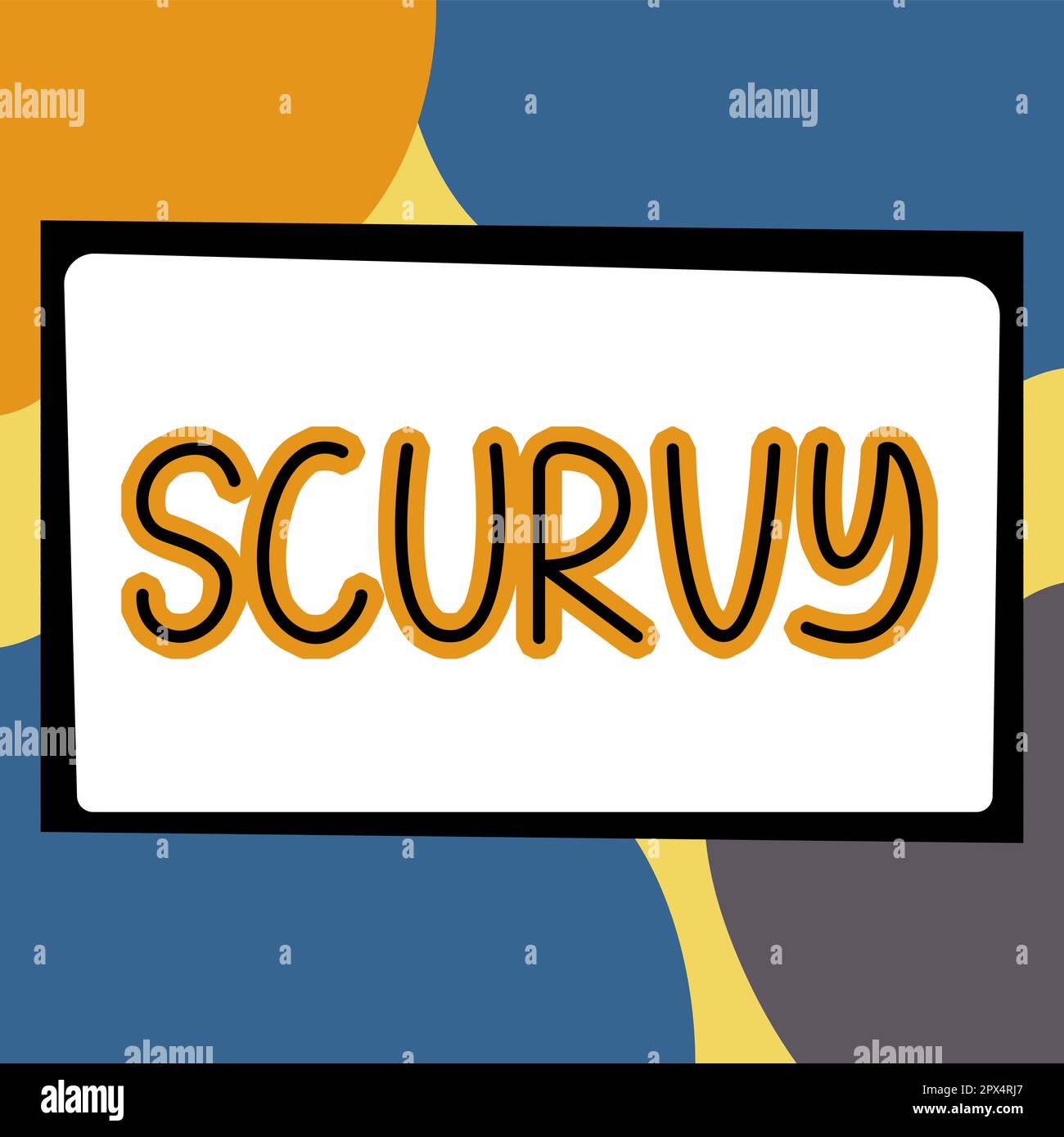 Writing displaying text Scurvy, Concept meaning disease caused by a ...