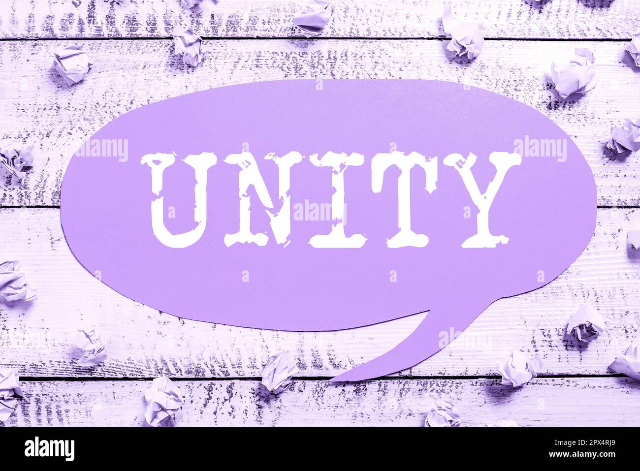 Conceptual display Unity, Business idea state of being united or joined ...