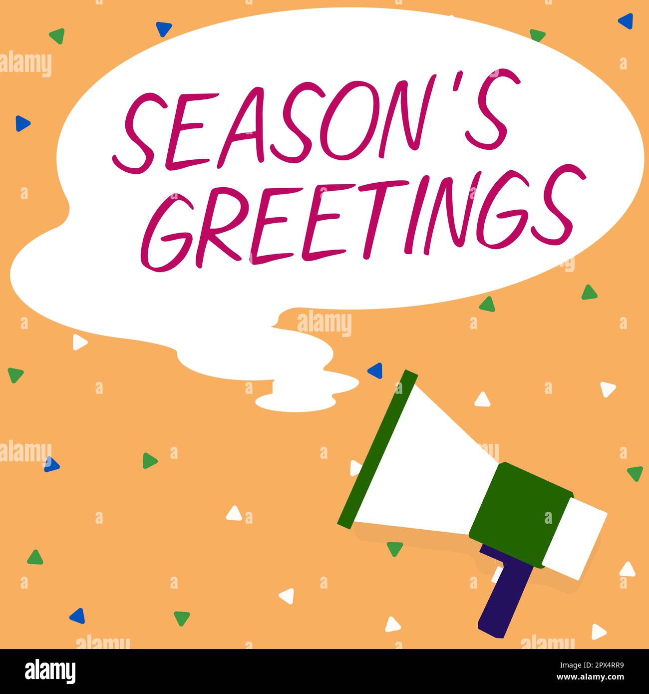 Text sign showing Season's Greetings, Internet Concept Used as an ...