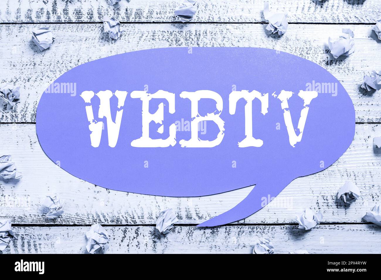 Hand writing sign Webtv, Word Written on Internet transmission programs ...