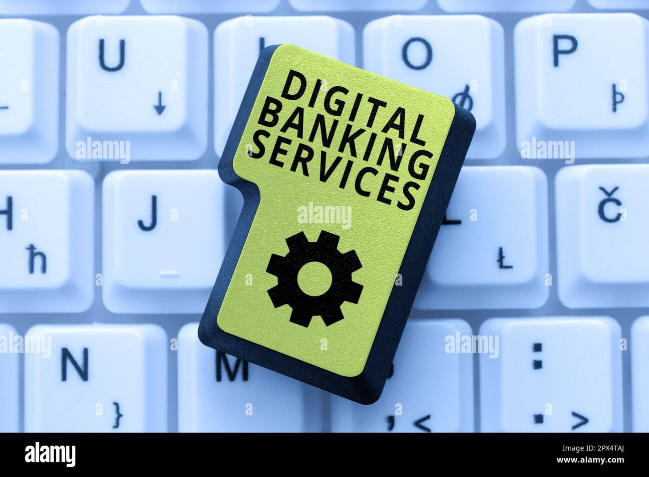 Conceptual caption Digital Banking Services, Business showcase Business ...