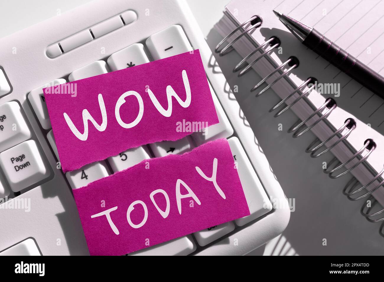 Hand writing sign Wow, Word for Expressing astonishment and awe ...