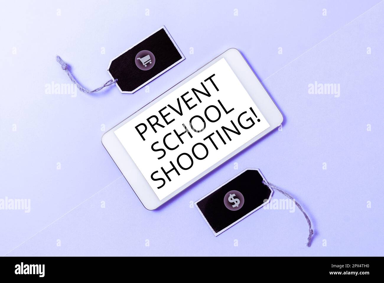 Conceptual caption Prevent School Shooting, Business idea actions ...
