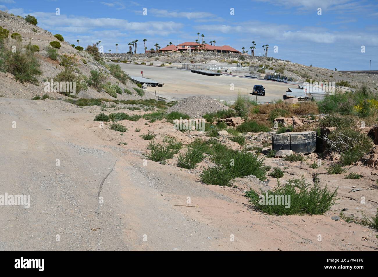 Drought conditions at Callville Bay at Lake Mead in Nevada Stock Photo ...