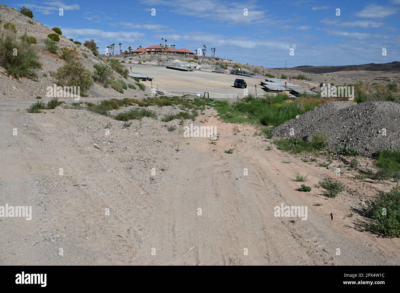 Drought conditions at Callville Bay at Lake Mead in Nevada Stock Photo ...