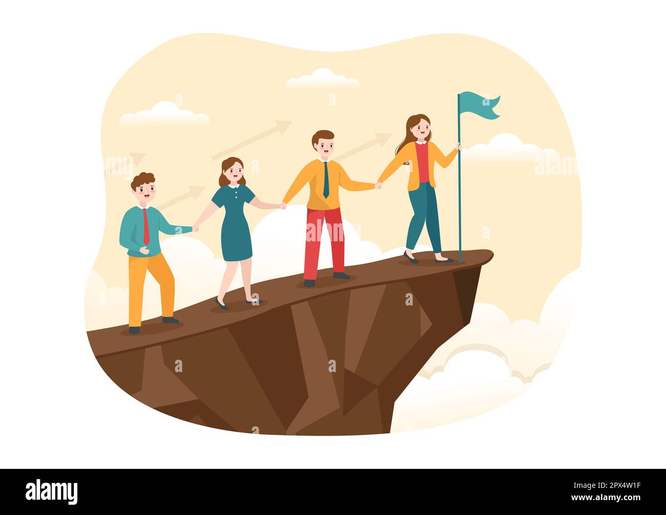 Business Leadership with Businessman Leader Helps the Team to Develop ...