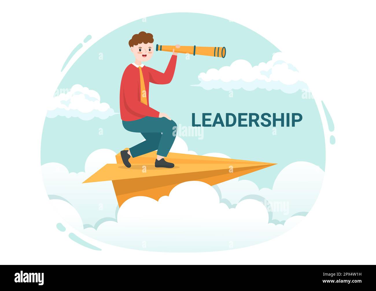 Business Leadership with Businessman Leader Helps the Team to Develop ...