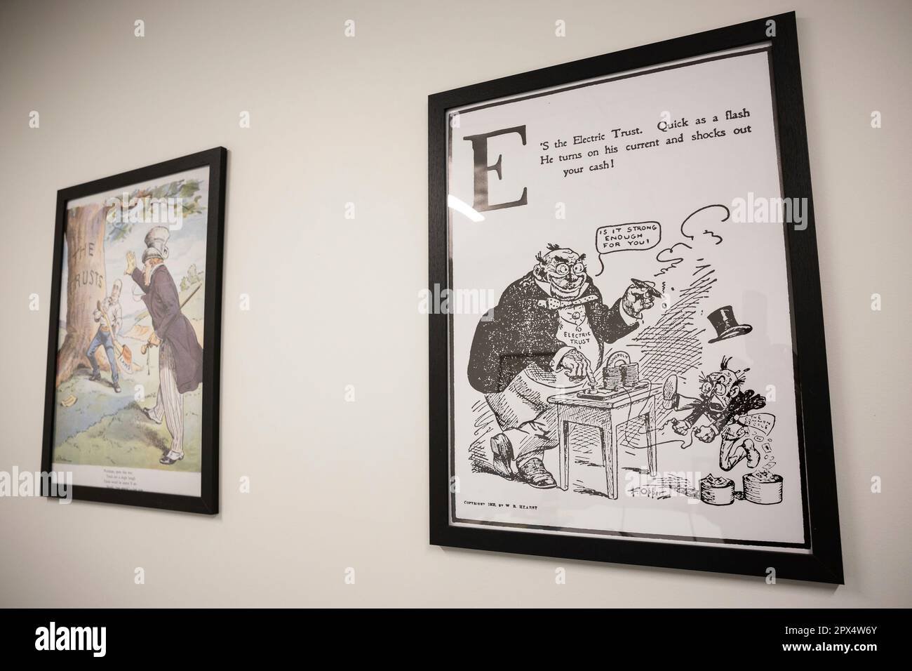 Antitrust political cartoons are seen at American Economic Liberties ...