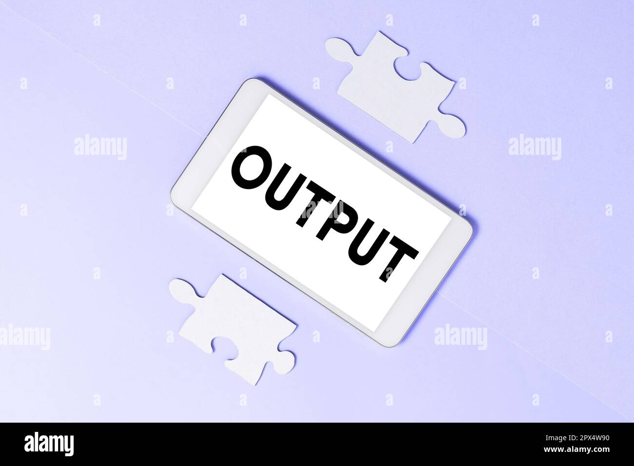 Sign displaying Output, Internet Concept the final result of something ...