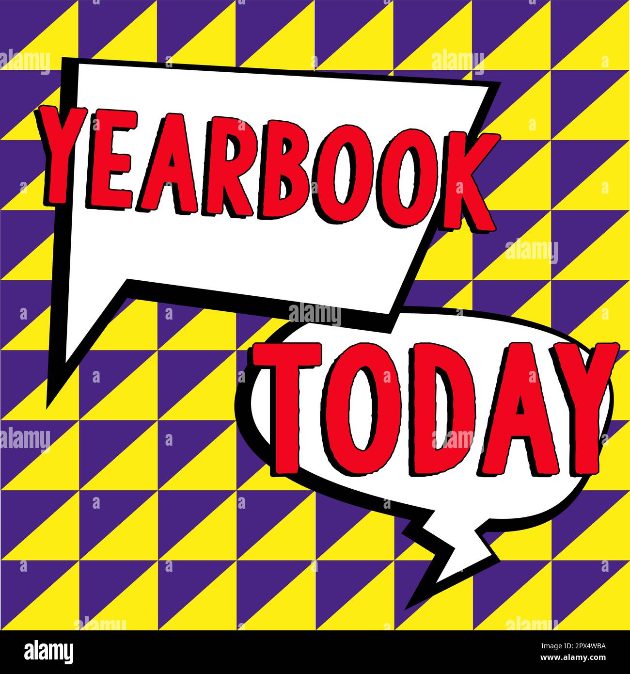 Text sign showing Yearbook, Business idea publication compiled by ...
