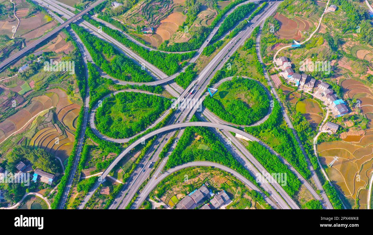 CHONGQING, CHINA - APRIL 30, 2023 - Aerial photo shows the Renhe ...