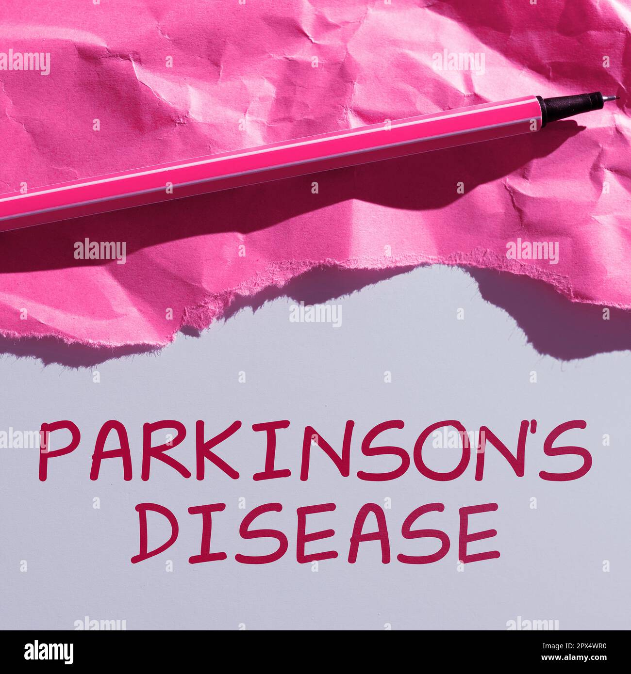 Handwriting text Parkinson's Disease, Business approach nervous system ...