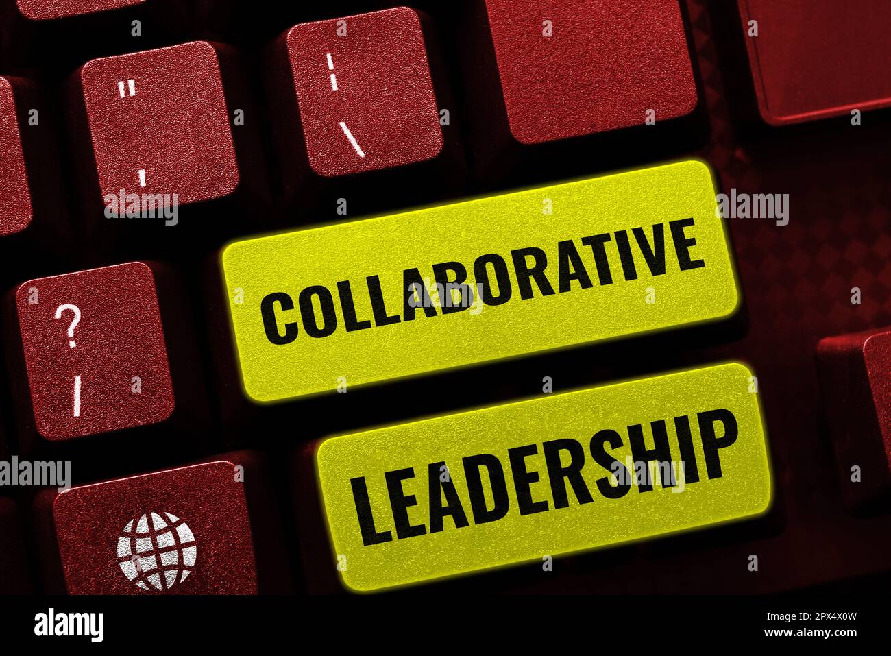 Text showing inspiration Collaborative Leadership, Word for people and ... Text showing inspiration Collaborative Leadership, Word for people and ...