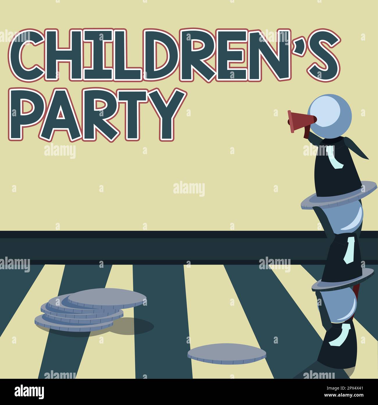 Hand writing sign Children's Party, Concept meaning social gathering or ...
