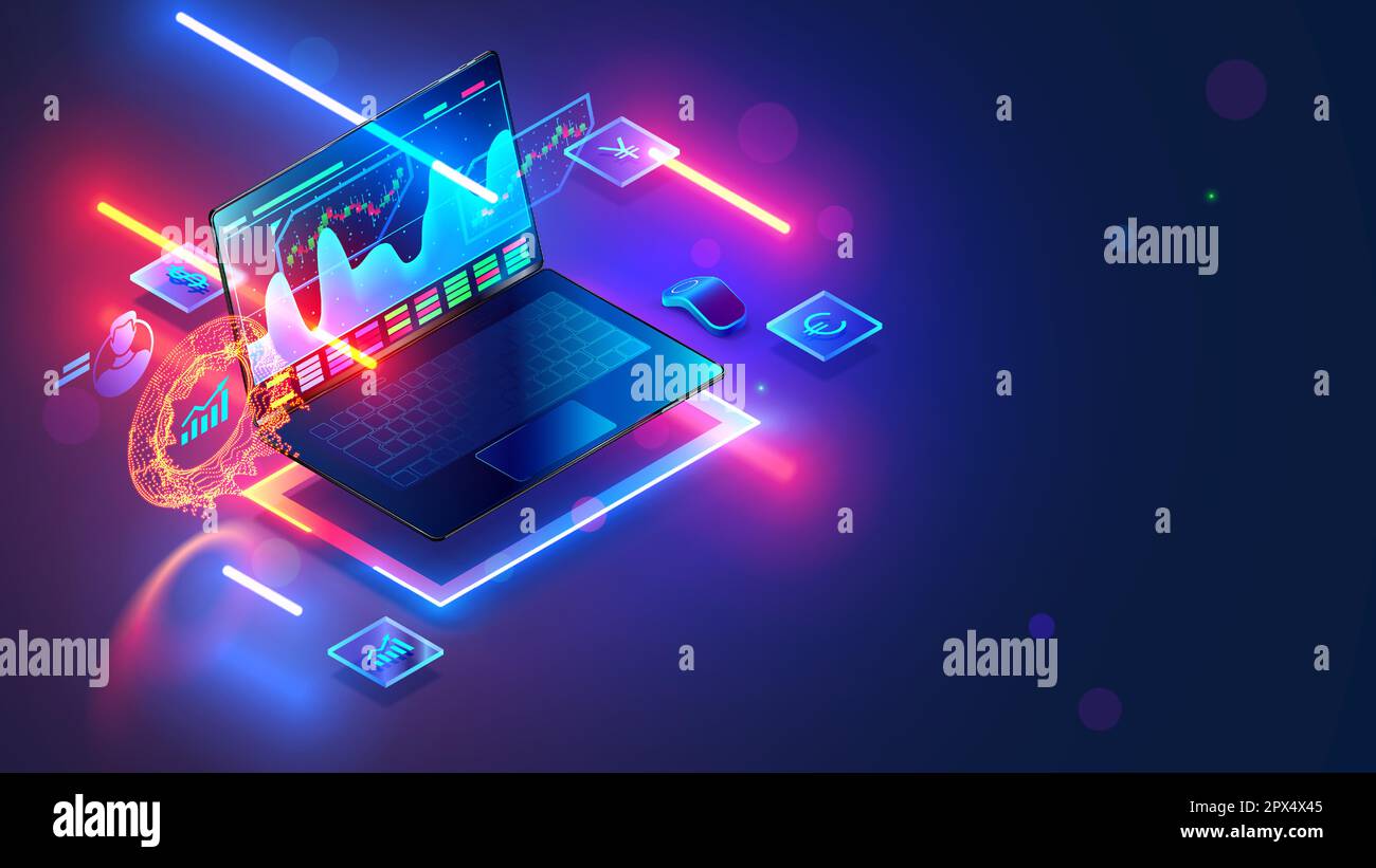 Bank trading screen Stock Vector Images - Alamy