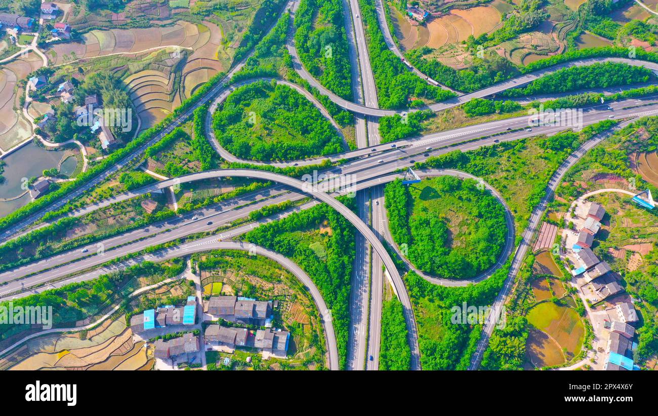 CHONGQING, CHINA - APRIL 30, 2023 - Aerial photo shows the Renhe ...