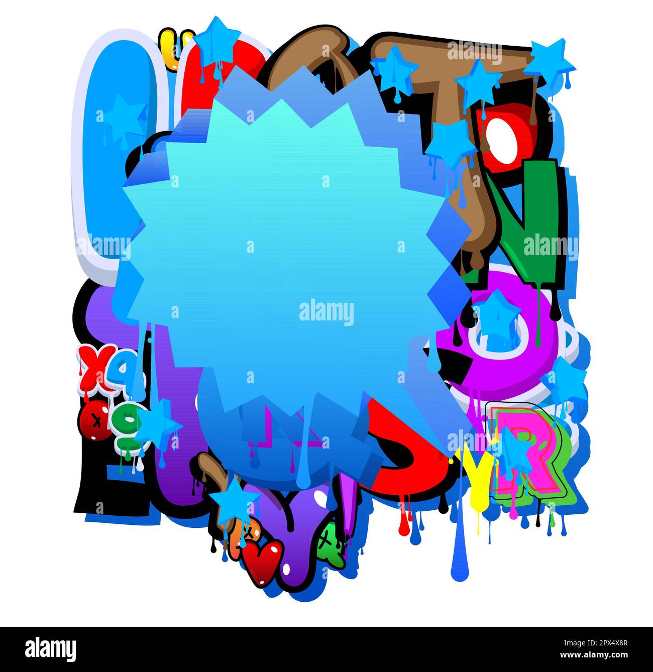 Bubble Graffiti Background