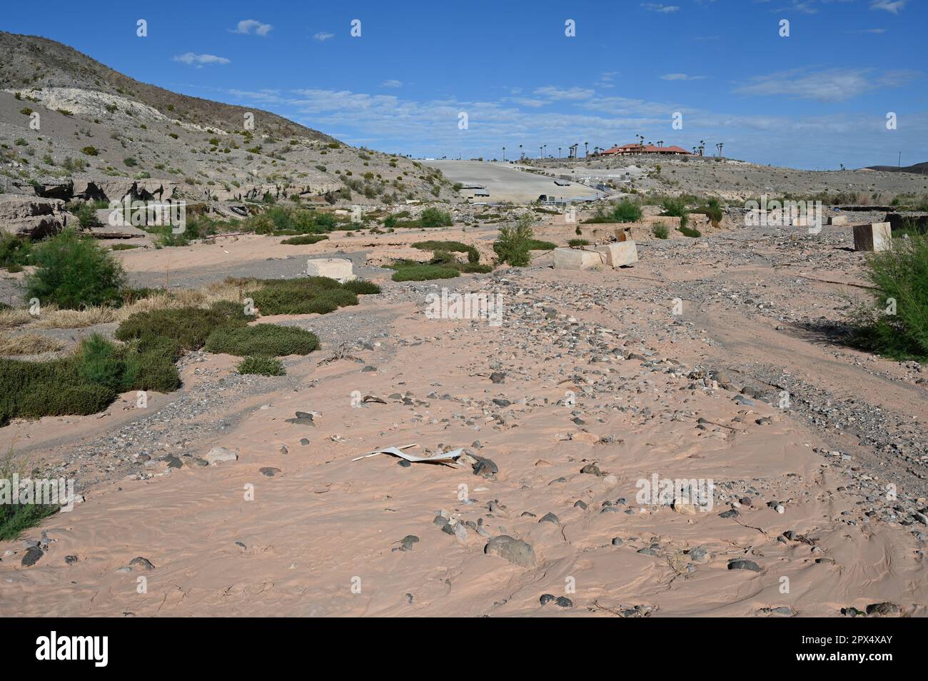 Drought conditions at Callville Bay at Lake Mead in Nevada Stock Photo ...
