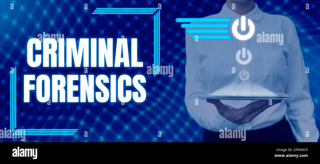 Conceptual caption Criminal Forensics, Business approach Federal Offense actions Illegal ...