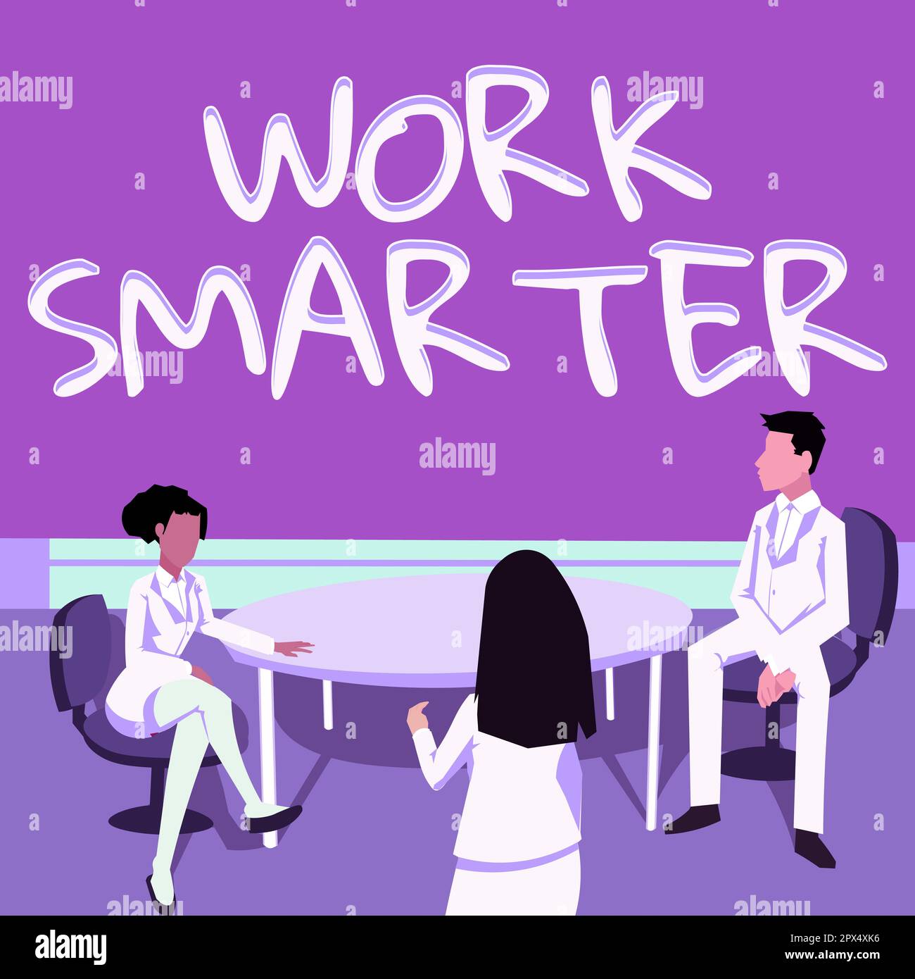 Conceptual caption Work Smarter, Business concept Efficiency Be clever ...