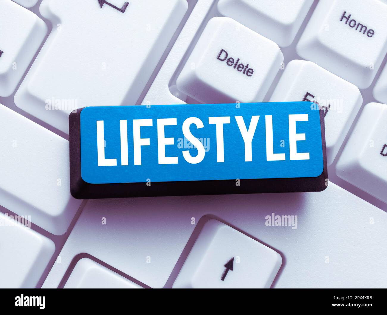 Text caption presenting Lifestyle, Conceptual photo the typical way of ...