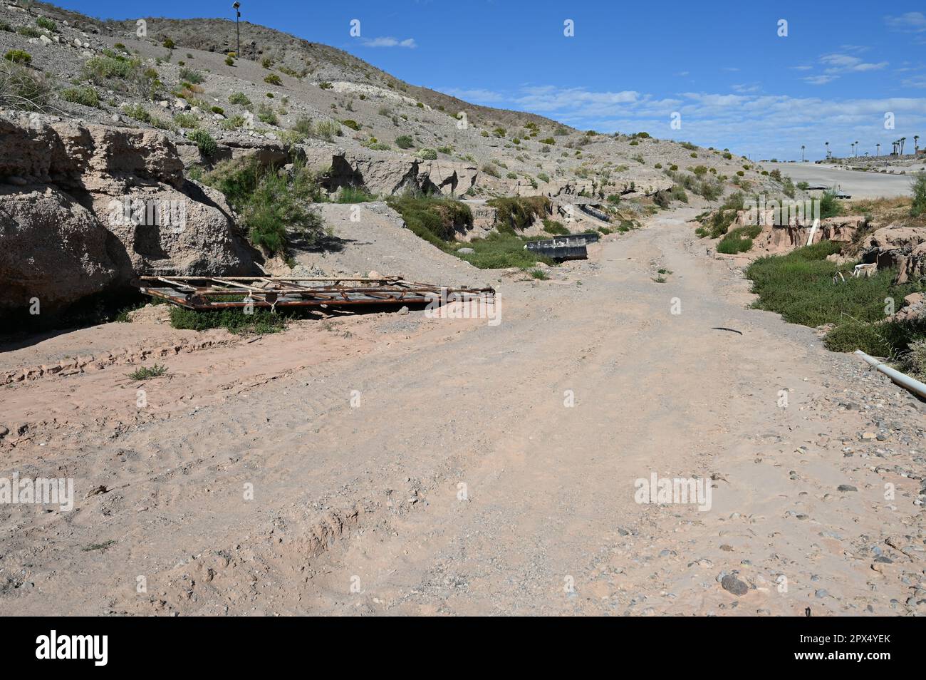 Drought conditions at Callville Bay at Lake Mead in Nevada Stock Photo ...