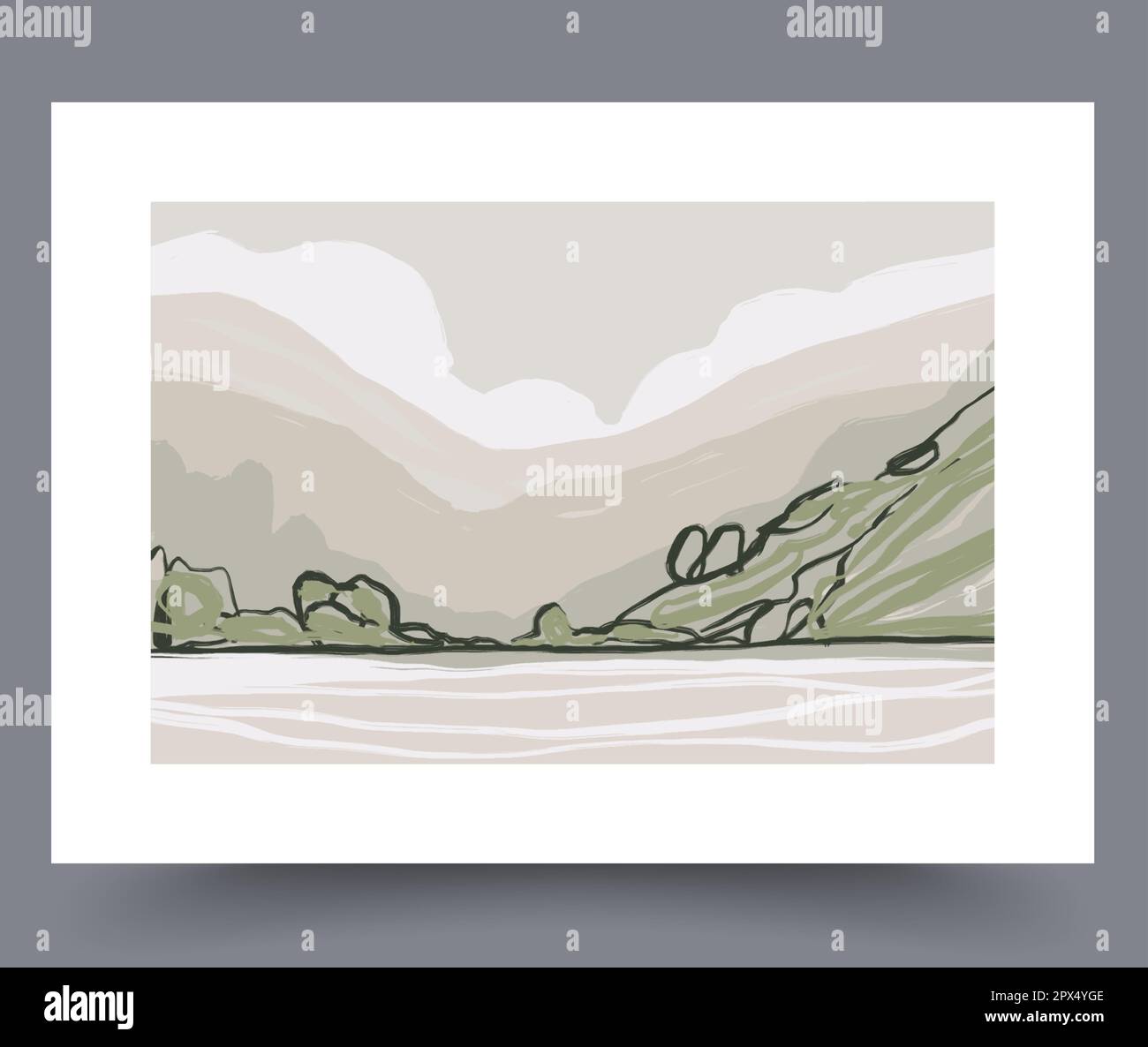 Valley print Stock Vector Images - Alamy