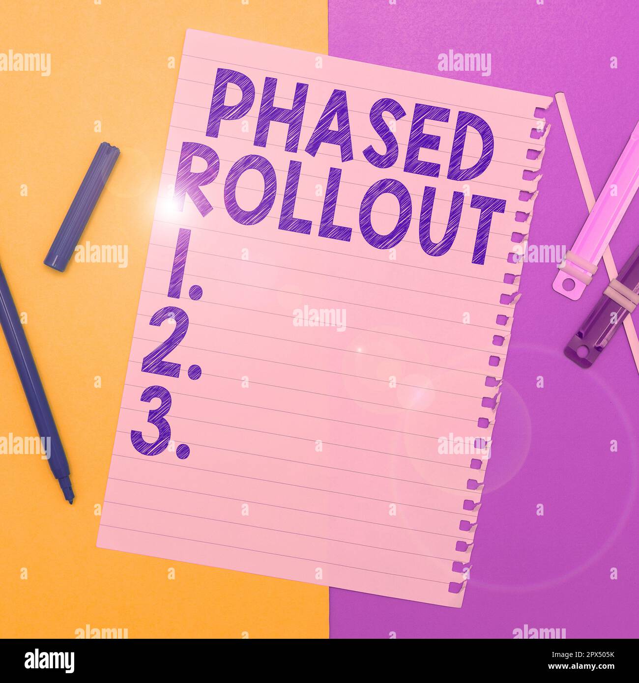 Text showing inspiration Phased Rollout, Business overview the practice of prescription drug ...