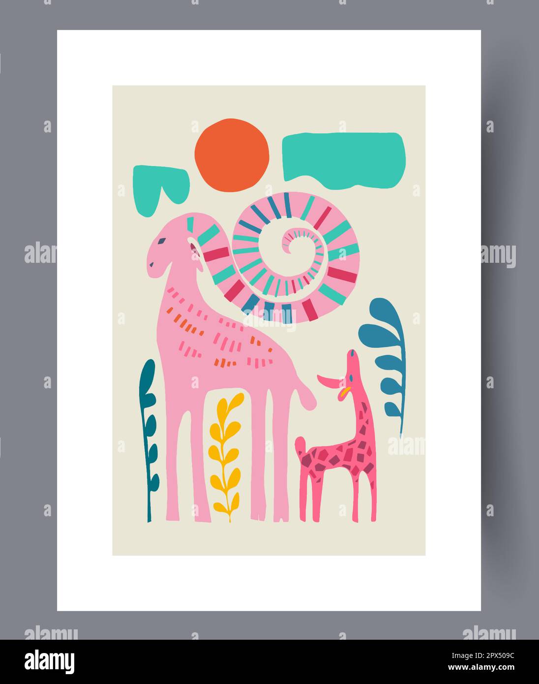 Deer artist Stock Vector Images - Alamy