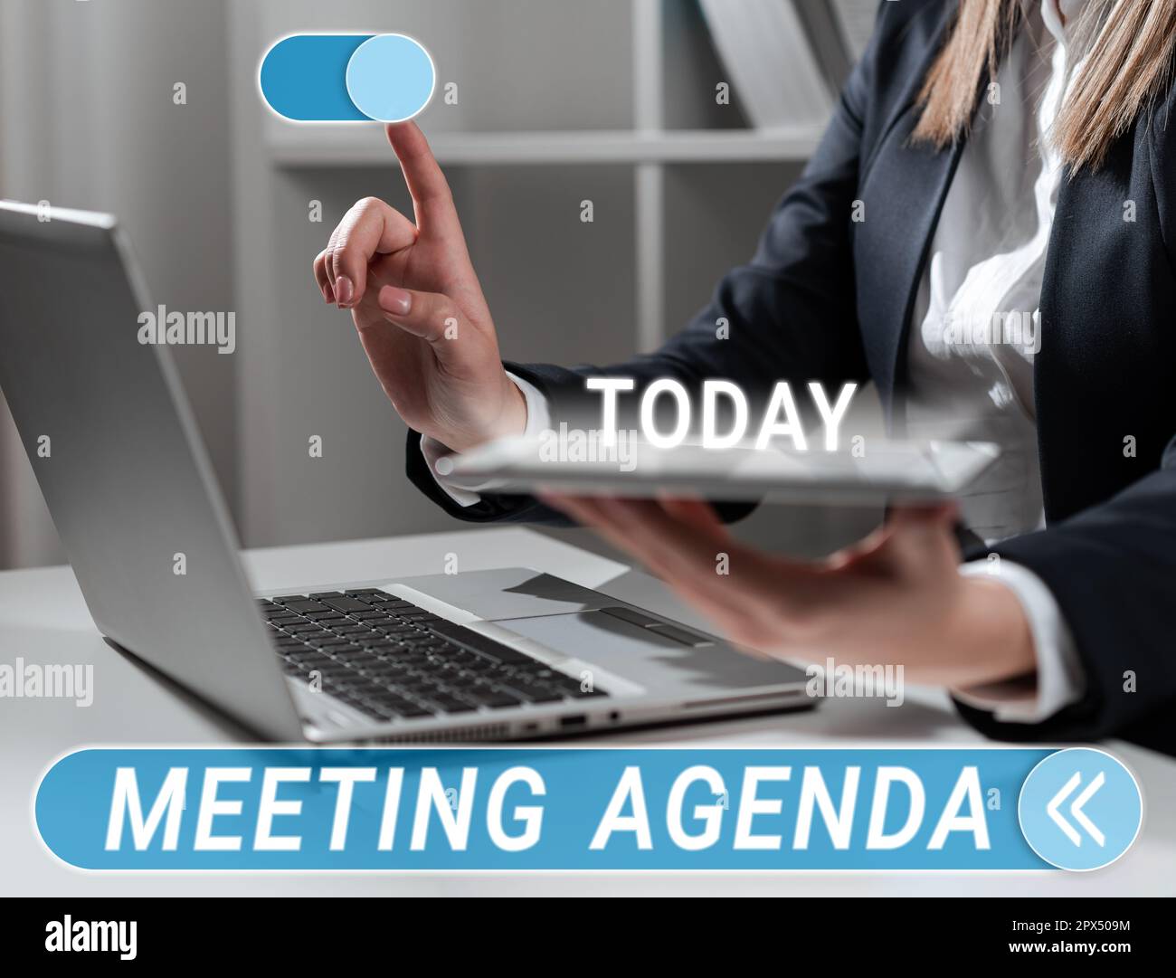 Hand writing sign Meeting Agenda, Business idea An agenda sets clear ...