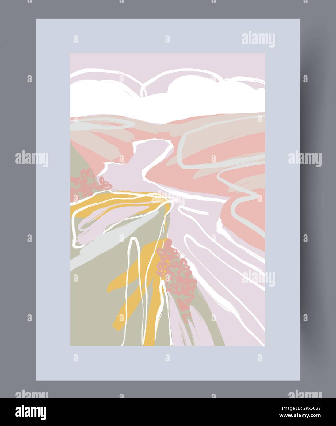 Landscape shroud national park wall art print Stock Vector Image & Art ...