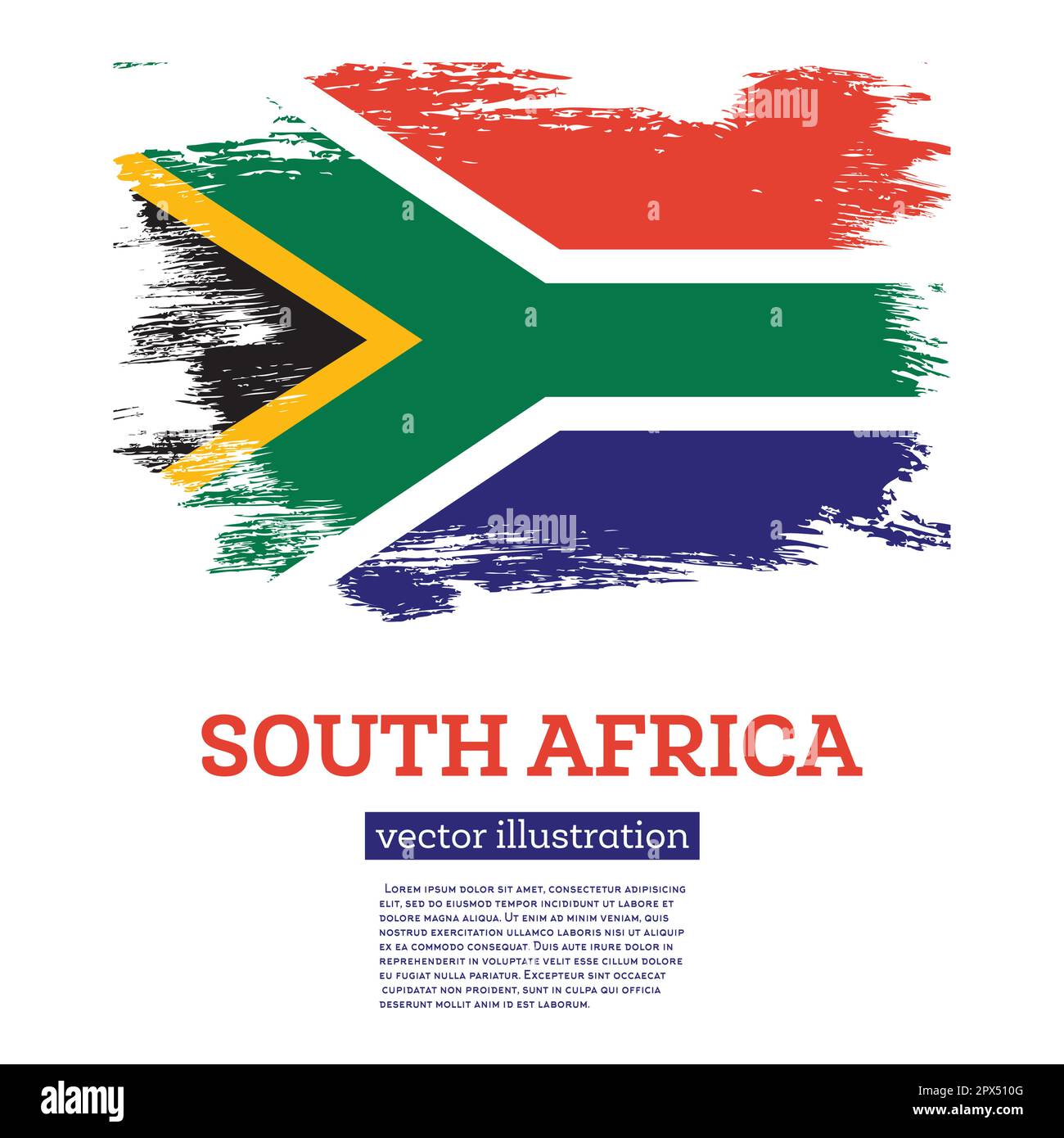 South africa flag vector vectors hi-res stock photography and images ...