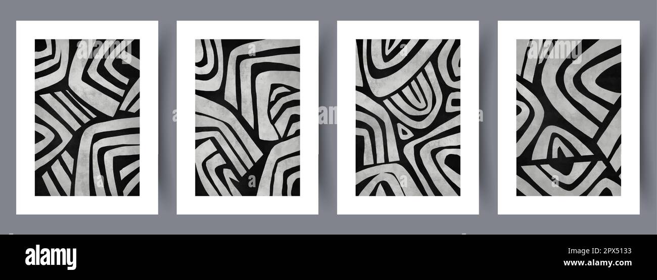 Abstract postcard pattern wall art print Stock Vector Image & Art - Alamy