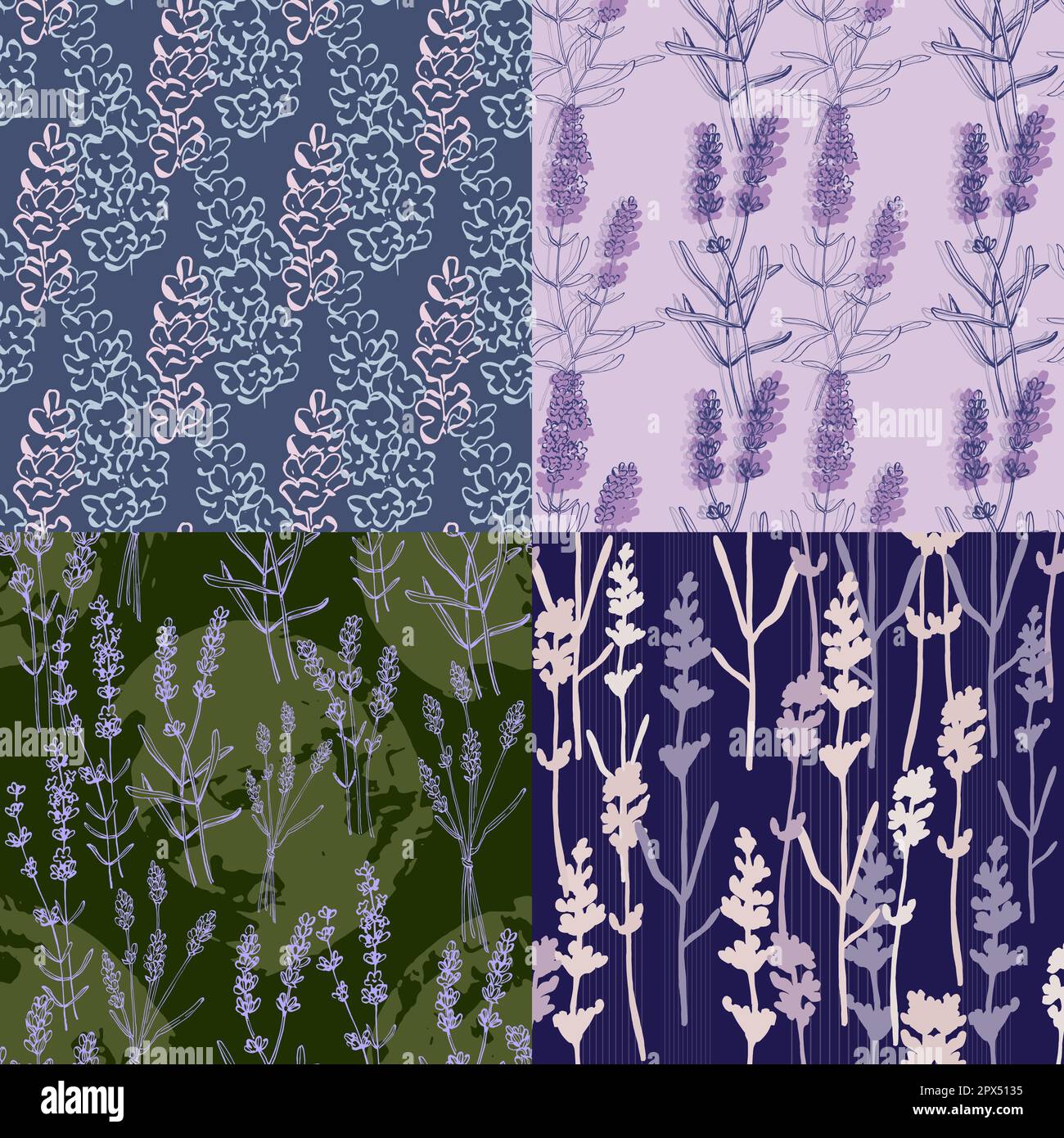 Lavender seamless pattern. Seamless pattern for fabric, paper and other ...