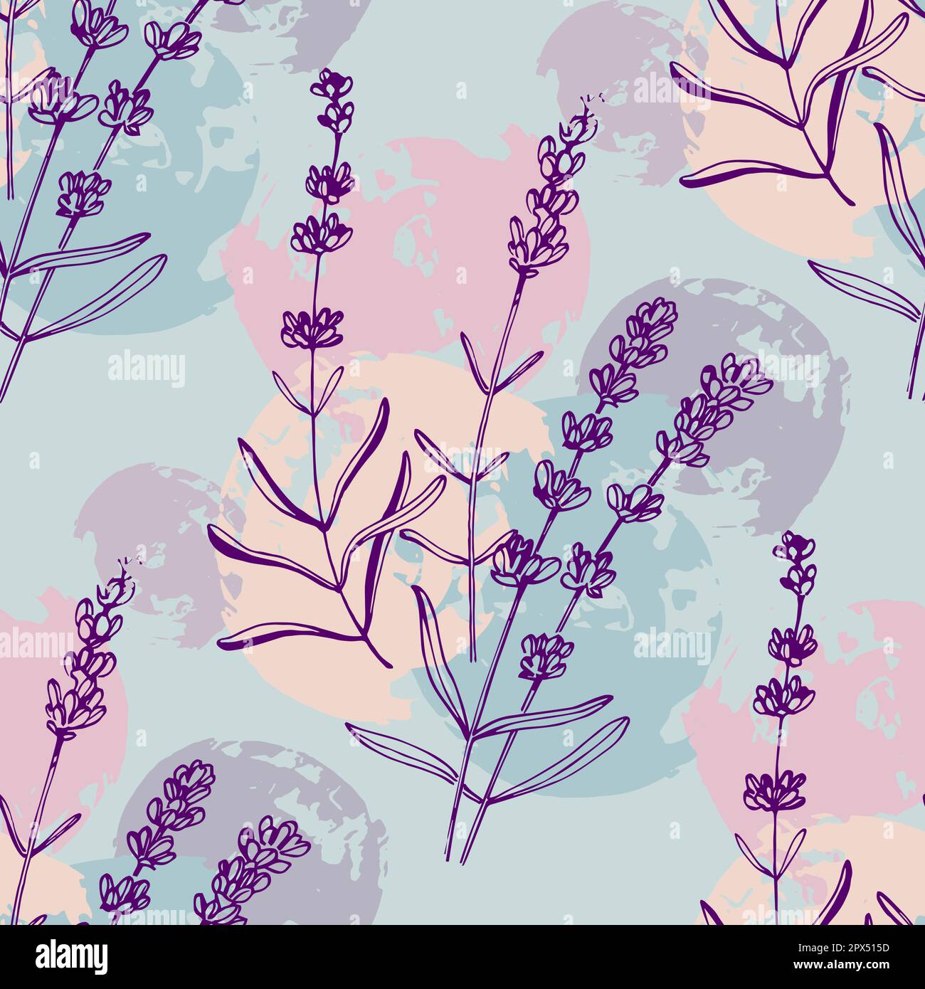 Lavender seamless pattern. Seamless pattern for fabric, paper and other ...