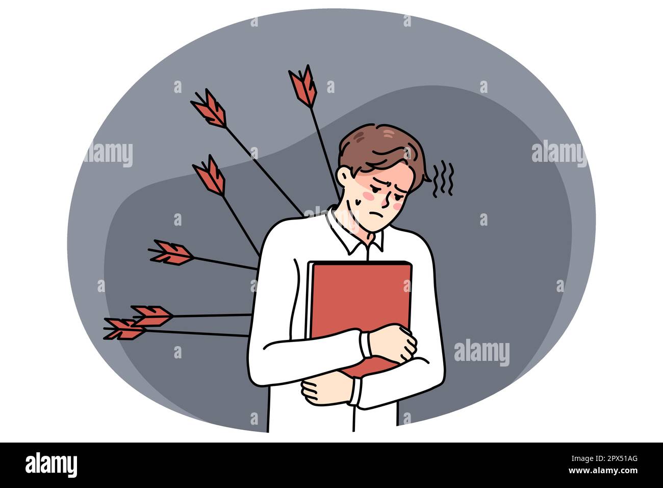 Colleagues office stressed Stock Vector Images - Alamy
