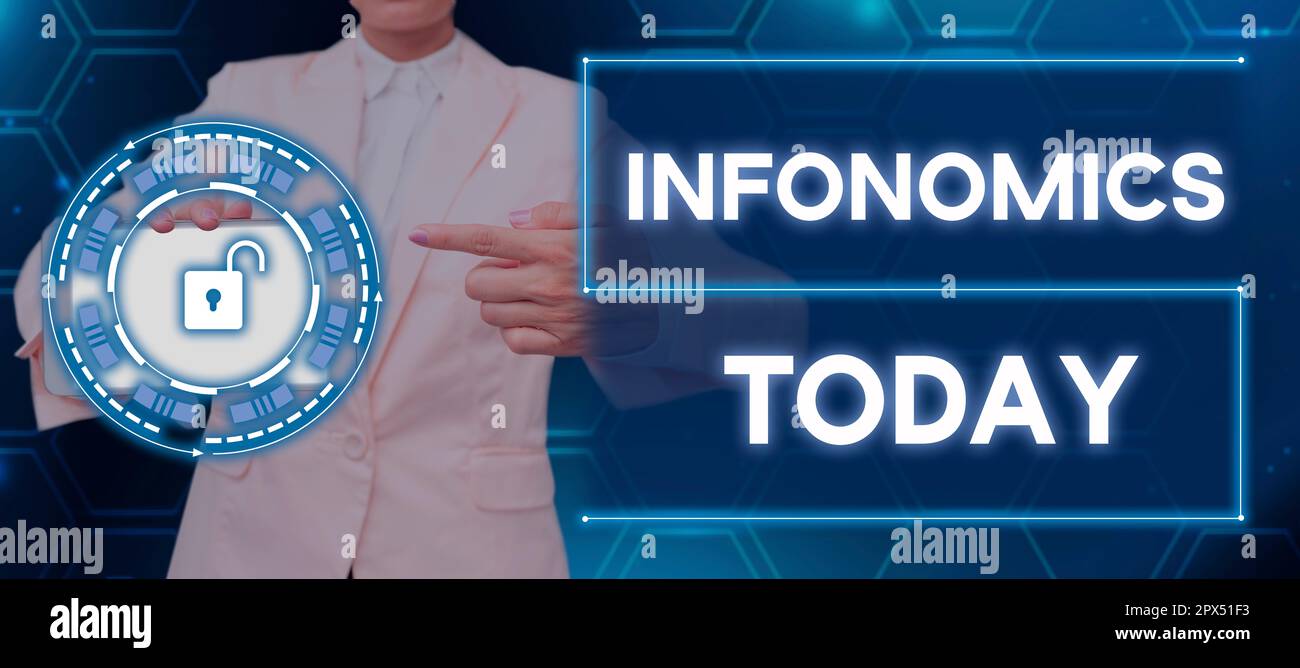 Inspiration showing sign Infonomics, Concept meaning visual image used ...