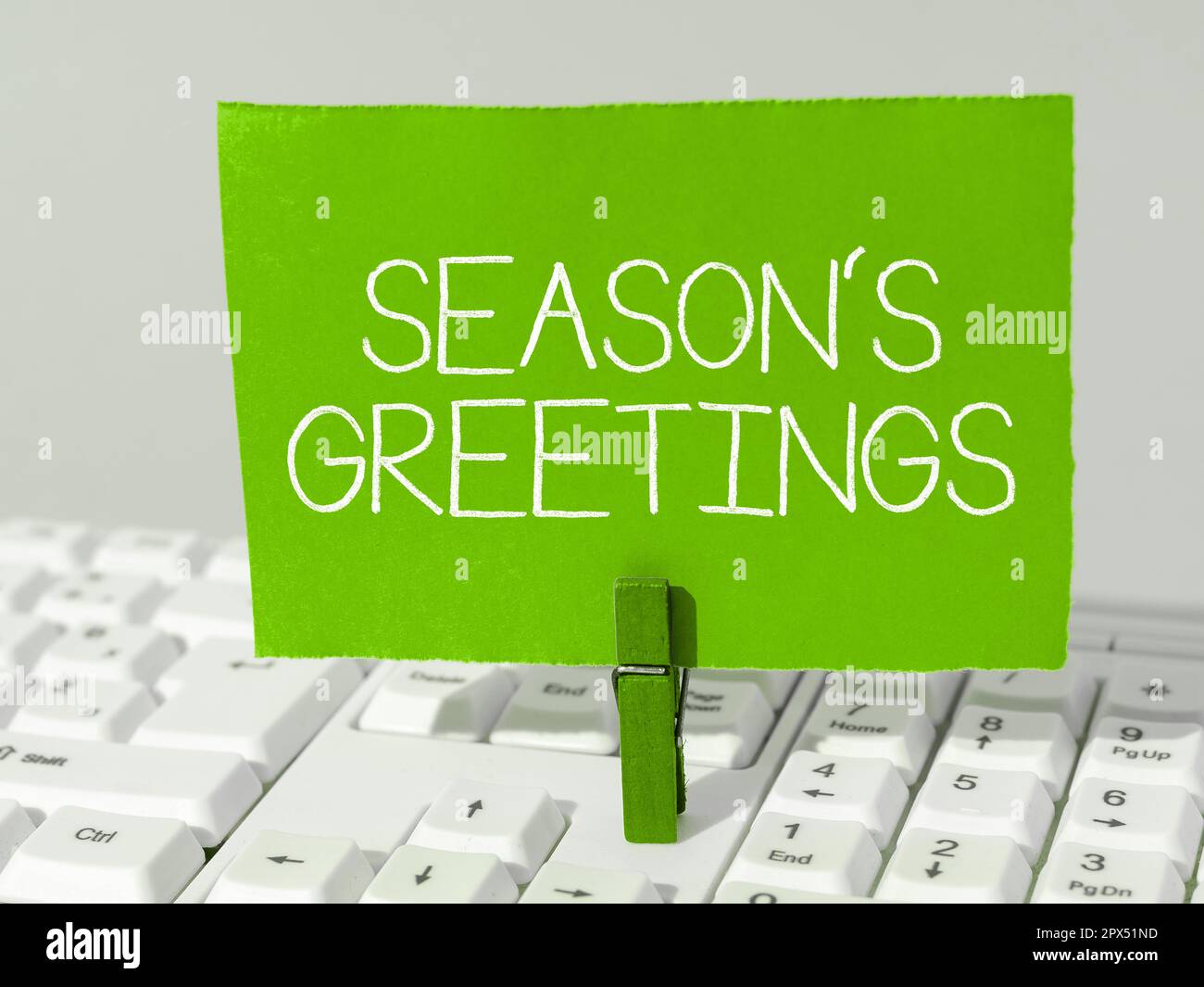 Conceptual caption Season's Greetings, Word for Used as an expression ...